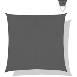 Vonroc - Premium Sonnensegel – Quadratisch – 360×360 cm – Wasserfest – Grau – Inklusive Aufbewahrungstasche und Seil