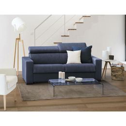 Dmora - Schlafsofa Daara, 3-Sitzer-Sofa, 100% Made in Italy, Wohnzimmersofa mit drehbarer Öffnung, mit verstellbaren Kopfstützen und schlanken