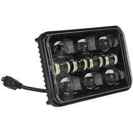 Woosien - 4x6 Zoll 150W LED-Scheinwerferstrahl LED-Scheinwerfer mit Tagfahrlicht für Wrangler