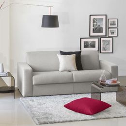 Dmora - Schlafsofa Dabaidy, 3-Sitzer-Sofa, 100% Made in Italy, Wohnzimmersofa mit drehbarer Öffnung, aus gepolstertem Stoff, mit Standard-Armlehnen,