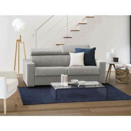 Dmora - Schlafsofa Daanda, Großes 2-Sitzer-Sofa, 100% Made in Italy, Wohnzimmersofa mit drehbarer Öffnung, mit verstellbaren Kopfstützen und