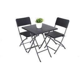 Garden Pleasure - Balkon-Set Ventana 3-teilig schwarz