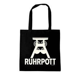 Umhängetasche logoshirt "Ruhrpott Logo" Gr. B/H: 38 cm x 42 cm, schwarz Taschen mit Ruhrpott-Logo
