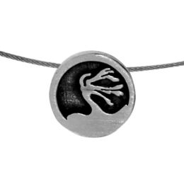 OSTSEE-SCHMUCK Kette mit Anhänger - Windflüchter 10 mm - Silber 925/000 -, silberfarben, 40 cm