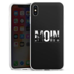 DeinDesign iPhone Xs Max Handy Silikon H&uuml;lle Case transparent Handyh&uuml;lle Hamburger Sv Hsv Official Licensed Product Silikon Case