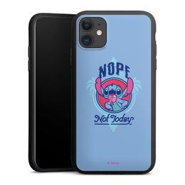 DeinDesign iPhone 11 Handy Premium Silikon H&uuml;lle Handyh&uuml;lle schwarz Case Sayings Lilo & Stitch Disney Silikon Premium Case