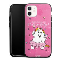 DeinDesign iPhone 12 Handy Silikon H&uuml;lle Case schwarz Handyh&uuml;lle Pummeleinhorn Official Licensed Product Pummel & Friends
