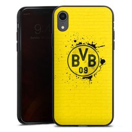DeinDesign iPhone Xr Handy Silikon H&uuml;lle Case schwarz Handyh&uuml;lle Official Licensed Product Bvb Borussia Dortmund