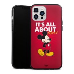 DeinDesign iPhone 13 Pro Max Handy Silikon H&uuml;lle Case schwarz Handyh&uuml;lle Disney Official Licensed Product Mouse