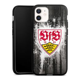 DeinDesign iPhone 12 mini Handy Silikon H&uuml;lle Case schwarz Handyh&uuml;lle Official Licensed Product Vfb Stuttgart Bundesliga