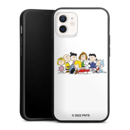 DeinDesign iPhone 12 mini Handy Premium Silikon H&uuml;lle Handyh&uuml;lle schwarz Case Kindheit Peanuts Merchandise Silikon Premium Case