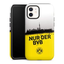 DeinDesign iPhone 12 mini Handy Panzer Handyh&uuml;lle robuste Outdoor H&uuml;lle Schutzh&uuml;lle gl&auml;nzend Borussia Dortmund Statement Bvb Tough Case