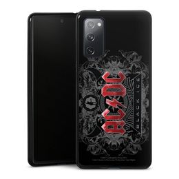 DeinDesign Galaxy S20 FE 5G Handy Silikon H&uuml;lle Case schwarz Handyh&uuml;lle Black Ice Merchandise Acdc