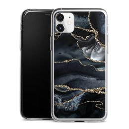 DeinDesign iPhone 11 Handy Slim Case Silikon Handyh&uuml;lle transparent H&uuml;lle extra d&uuml;nn Marble Glitzer Trends Silikon Slim Case