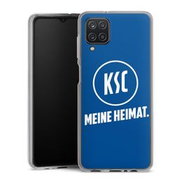 DeinDesign Galaxy A12 Handy Silikon H&uuml;lle Case transparent Handyh&uuml;lle Ksc Karlsruher Sc Statement Silikon Case