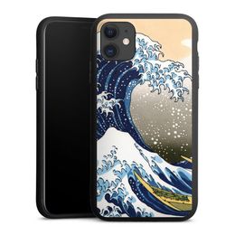 DeinDesign iPhone 11 Handy Premium Silikon H&uuml;lle Handyh&uuml;lle schwarz Case Kunst Katsushika Hokusai Die Gro&szlig;e Welle Vor Kanagawa Silikon Premium Case