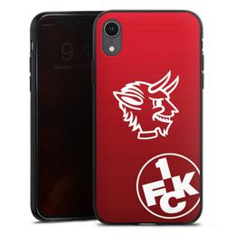 DeinDesign iPhone Xr Handy Silikon H&uuml;lle Case schwarz Handyh&uuml;lle Devil Official Licensed Product 1. Fc Kaiserslautern