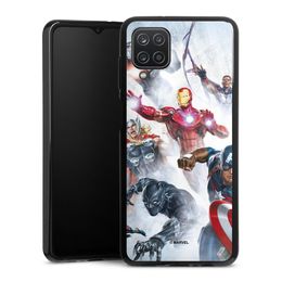 DeinDesign Galaxy A12 Handy Silikon H&uuml;lle Case schwarz Handyh&uuml;lle Marvel Avengers Official Licensed Product