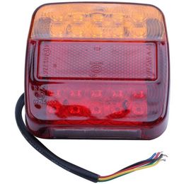 Woosien - x 12 v LED-Rückleuchten, Stopp-Anzeige, wasserdichtes Signal für Boot, Auto, Anhänger, lkw