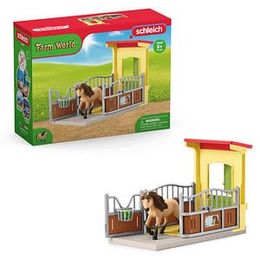 Schleich® Farm World 42609 Ponybox mit Islandpferd Hengst Spielset