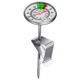 Westmark Milch-Thermomter mit Clip Thermometer silber