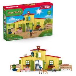 Schleich® Farm World 42605 Großer Stall mit Tieren und Zubehör Spielfiguren-Set
