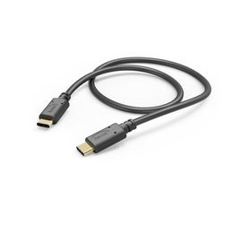 Hama Ladekabel, USB C auf USB C, 1,5 m, Schwarz USB-Kabel, USB-C, (150 cm), schwarz