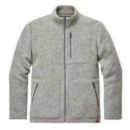 STAPF Herren-Strickjacke Stehkragen XL Graumelange