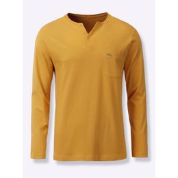 w&auml;schepur men Herren Schlafanzug-Shirt, ocker, Gr&ouml;&szlig;e 60/62