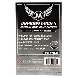 Mayday Games Spiel, Premium Silver Hüllen 70x110mm 50 Stück 7144