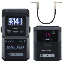BOSS BY ROLAND E-Gitarre Boss WL-60 Wireless Funk-System für Gitarre mit Patchkabel 30cm