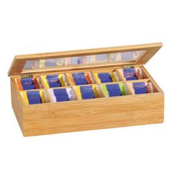 KESPER for kitchen & home KESPER for kitchen & home Teebox Teebox Tee-Box mit Fächern aus Bambus
