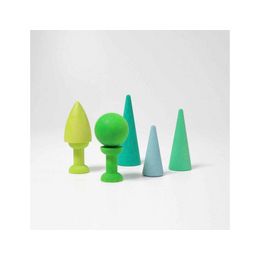 GRIMM´S Spiel und Holz Design Spielbausteine Holzspielzeug Mischwald Spielsteine Stapelsteine 7 Teile