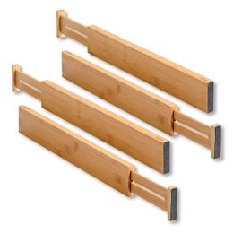 KESPER for kitchen & home KESPER for kitchen & home Schubladeneinsatz 4er Pack Schubladentrenner Schubladenteiler Besteckteiler