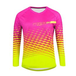 Force Radtrikot Jersey weites shirt F MTB ANGLE rosa-gelb