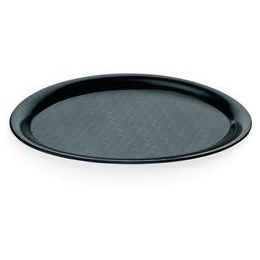 Gastro WAS Germany Cafe- Tablett oval aus Polypropylen schwarz, 29,0 cm x 22 cm | Mindestbestellmenge 23 Stück