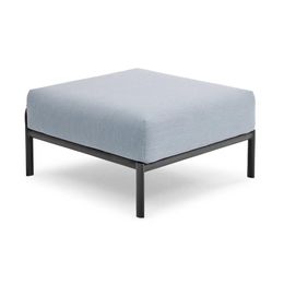 solpuri Caro Lounge Hocker inkl. Sitz- und Rücken-Polster anthracite/Anthracite Aluminium/String Flex