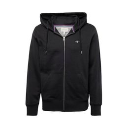 Gant Zip-Up Hoodie male Black size 5XL