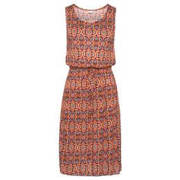 Lascana Kleid Damen Gr&ouml;&szlig;e 38 mischfarben / orange Winterkleid