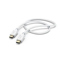 Hama Ladekabel, USB C auf USB C, 1,5 m, Weiß USB-Kabel, USB-C, (150 cm), weiß