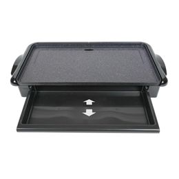 SOGO Elektrischer Tischgrill mit Stone-Finish-Beschichtung - 46x26CM - 2000W