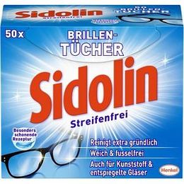 Sidolin Brillenputztücher Streifenfrei, 50 St.