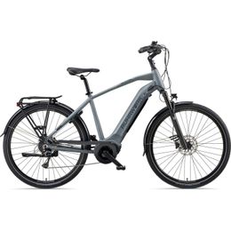 Ruhrwerk E-Bike MT 800 Herren, 8 Gang Shimano Acera Schaltwerk, Kettenschaltung, Mittelmotor, 522 Wh Akku, Pedelec, grau