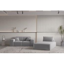 Fun Möbel Fun Möbel Polstergarnitur Sofa-Set 2-teilig Chaiselongue und Sofa 2-Sitzer CELES PREMIUM