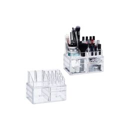 Relaxdays Make-Up Organizer 2 x Make-Up Organizer mit 3 Schubladen