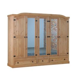 ebuy24 Kleiderschrank New Mexico Kleiderschrank 5 türig mit 3 Spiegeltür