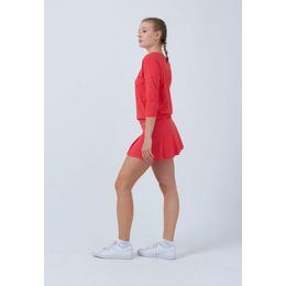 SPORTKIND Funktionsshirt Tennis 3/4 Loose Fit Shirt Mädchen & Damen pfirsich