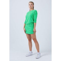 SPORTKIND Funktionsshirt Tennis 3/4 Loose Fit Shirt Mädchen & Damen grün