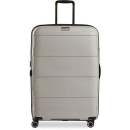 Stratic Hartschalen-Trolley Straw + L, beige, 4 Rollen, Reisekoffer großer Koffer Aufgabegepäck TSA-Zahlenschloss, beige