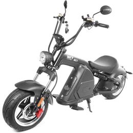 Sxt Scooters E-Motorroller SXT Grizzy, 2700 W, 45 km/h, mit Straßenzulassung, schwarz